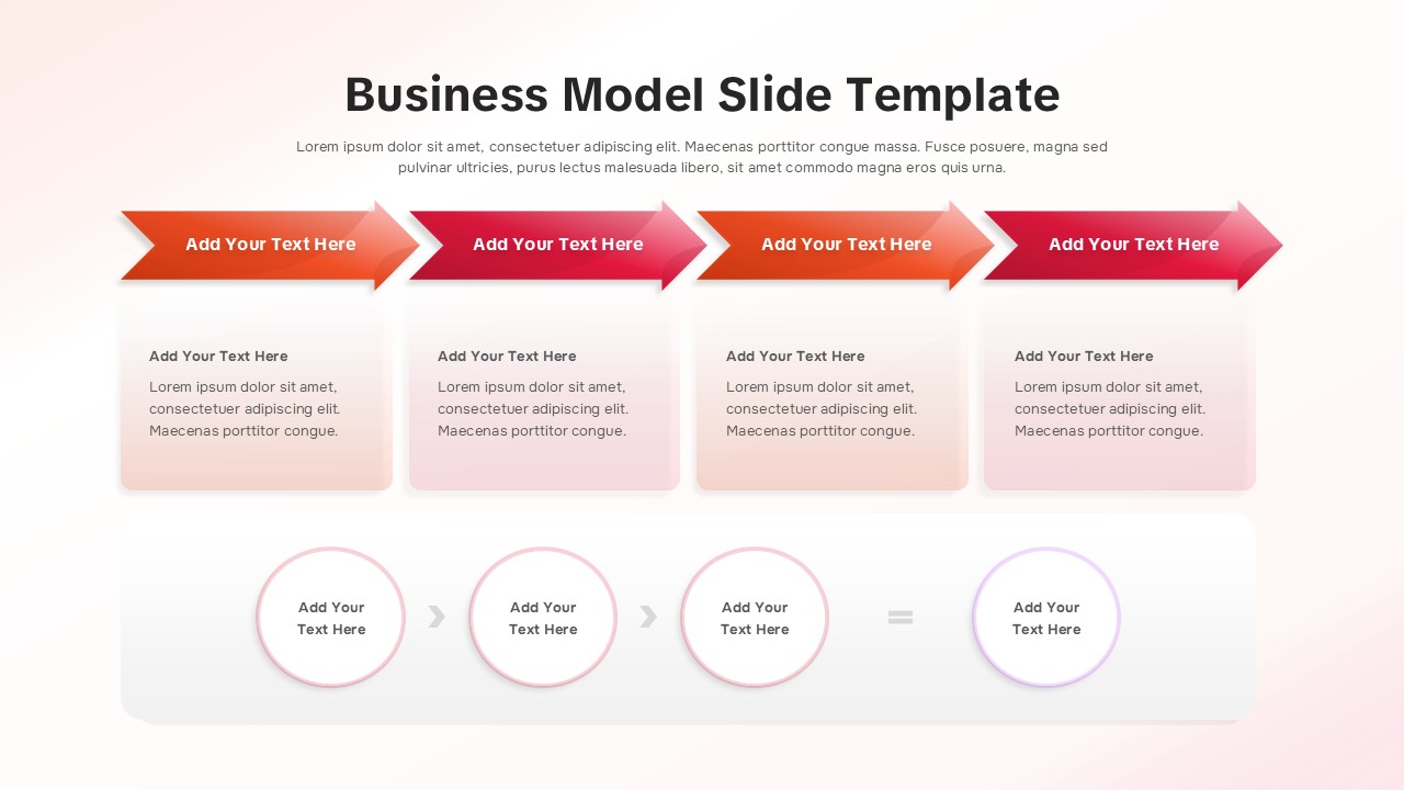 Business Model Process Flow Template for PPT & Google Slides - SlidesDepot