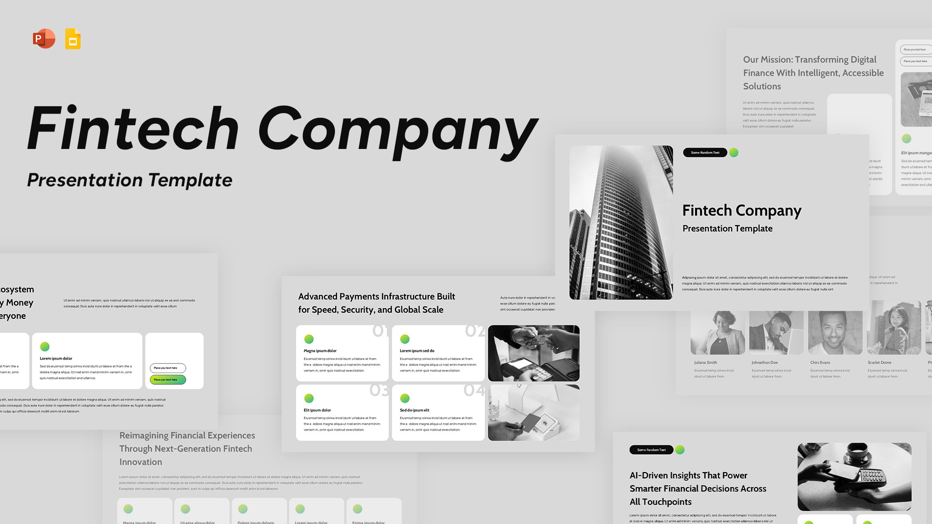 Fintech Company Presentation Template - SlidesDepot