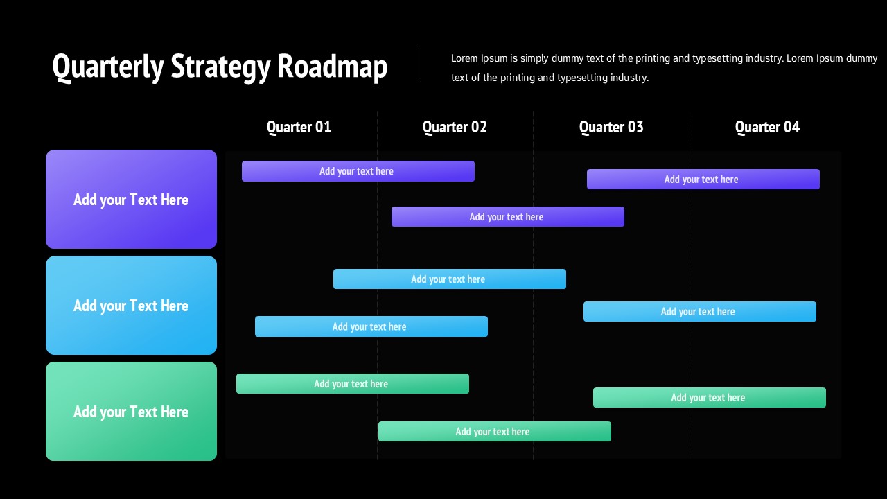 Free Quarterly Strategy Roadmap Template PPT & Google Slides - SlidesDepot
