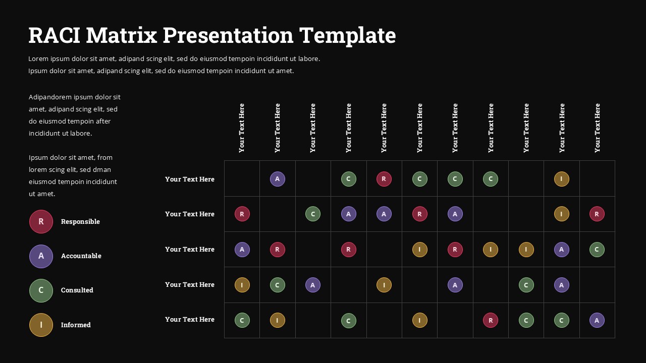 RACI Matrix Template for PowerPoint & Google Slides - SlidesDepot