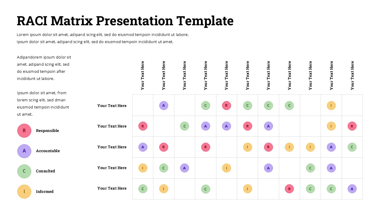 RACI Matrix Template for PowerPoint & Google Slides - SlidesDepot
