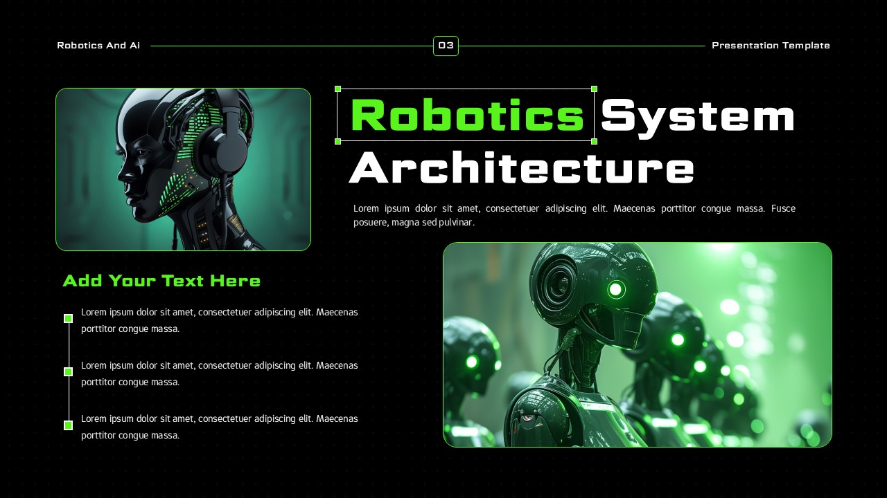 Robotics and AI Presentation Template Architecture - SlidesDepot