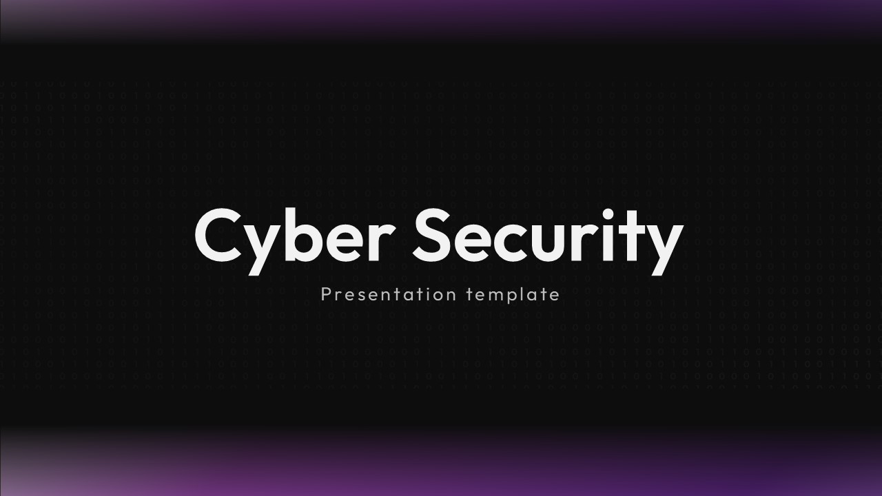 Cyber Security Presentation Template for PPT & Google Slides - SlidesDepot