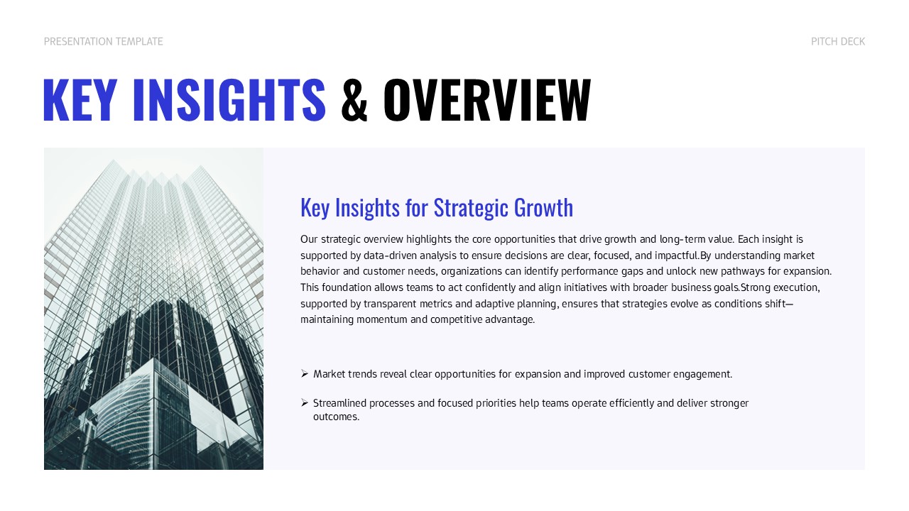 Ultimate Pitch Deck Presentation Template Key Insights - SlidesDepot