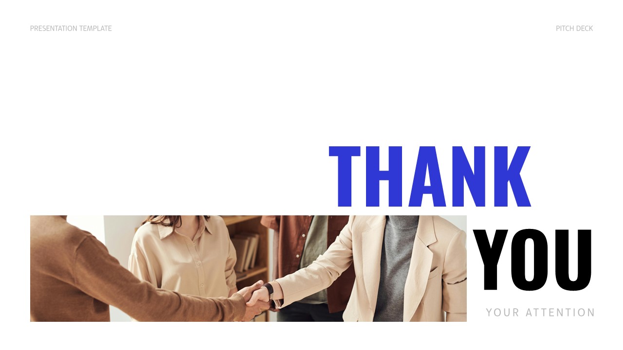 Ultimate Pitch Deck Presentation Template Thank you - SlidesDepot