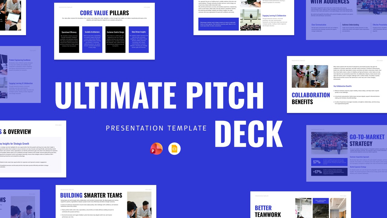 Ultimate Pitch Deck Presentation Template - SlidesDepot