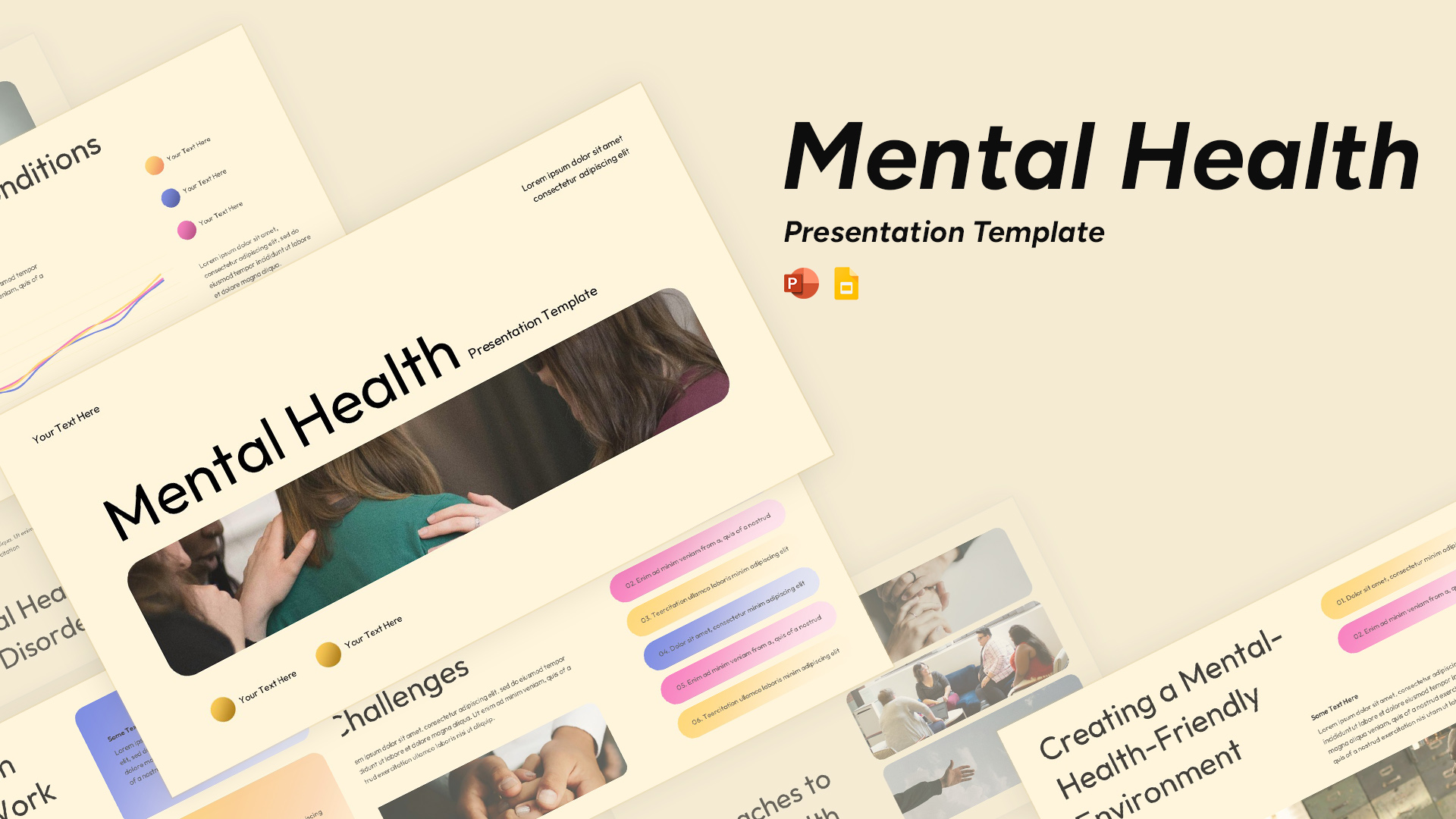 Mental Health Awareness Deck for PowerPoint & Google Slides- SlidesDepot