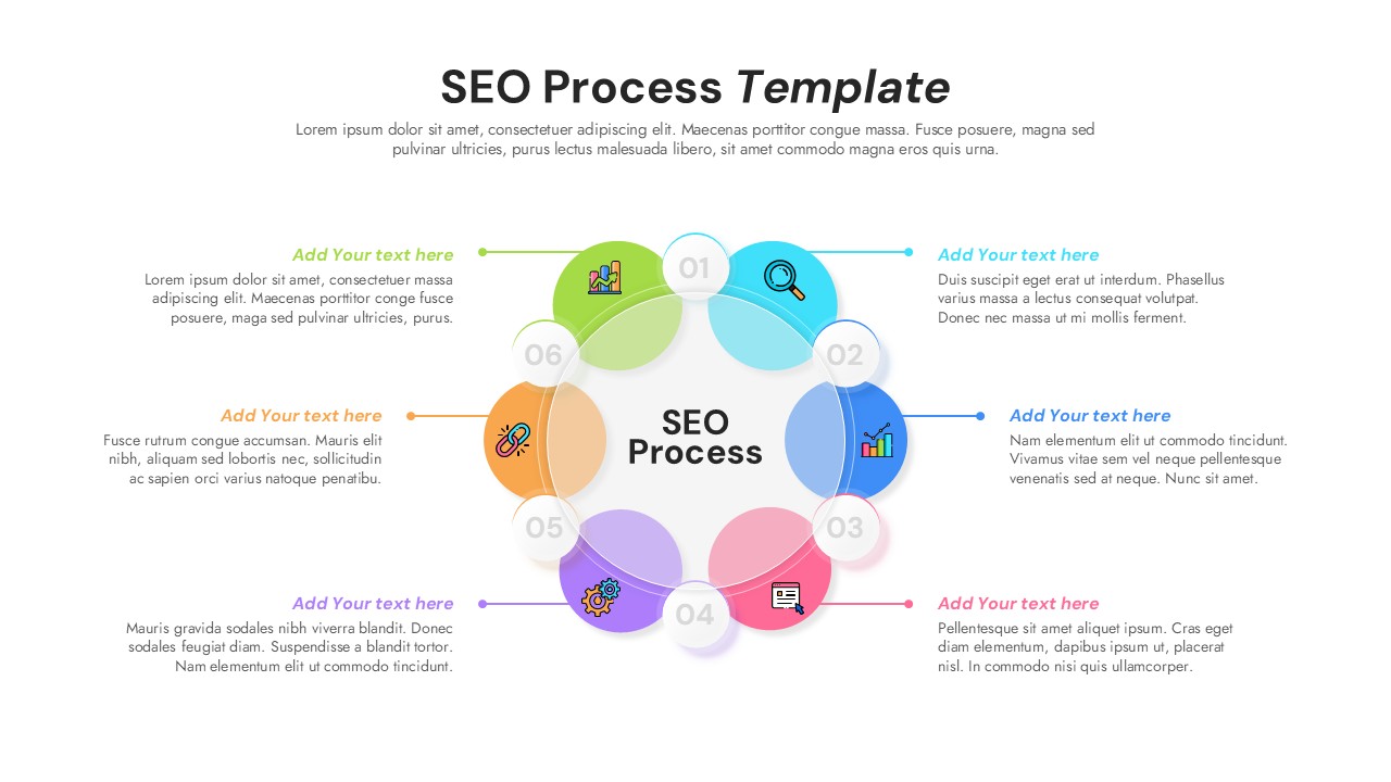 SEO Process Cycle Template for PowerPoint & Google Slides - SlidesDepot