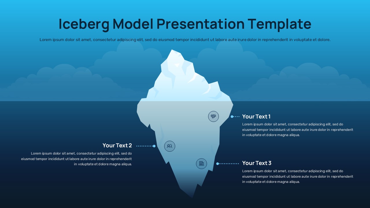Iceberg Model Diagram Template for PowerPoint & Google Slides - SlidesDepot