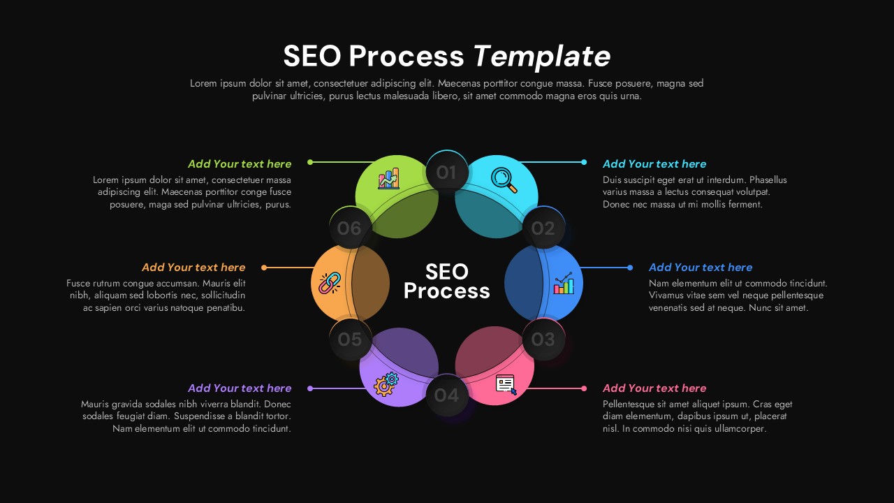 SEO Process Cycle Template for PowerPoint & Google Slides- SlidesDepot