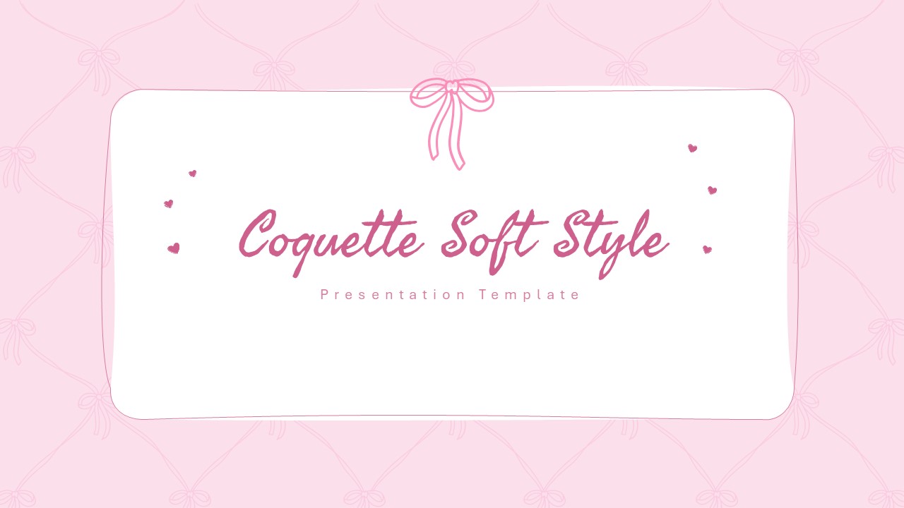 Coquette Soft Style Template for PowerPoint & Google Slides - SlidesDepot