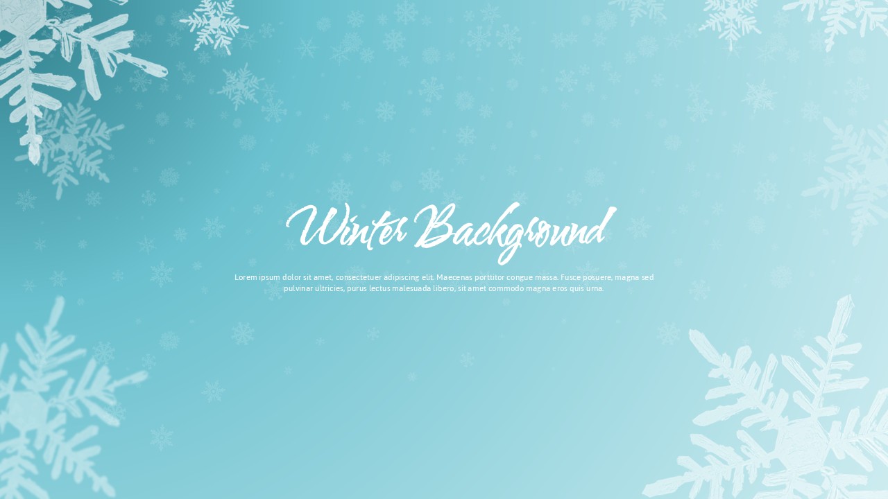 Animated Snow Background Template for PPT & Google Slides- SlidesDepot