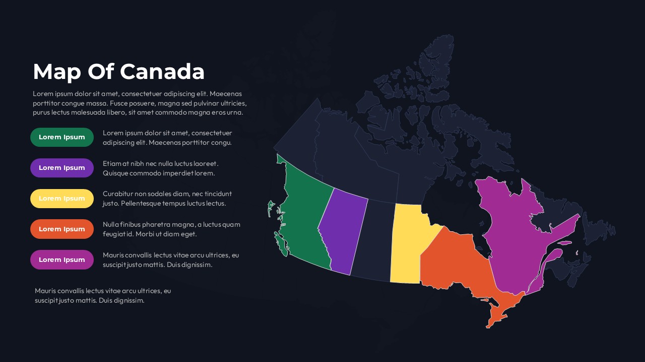 Map of Canada for PowerPoint & Google Slides | SlidesDepot
