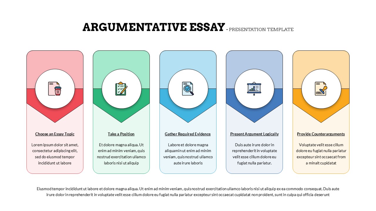 Argumentative Essay Writing Process Powerpoint And Google Slides ...