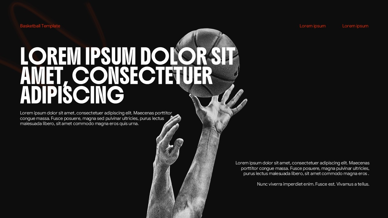 Basketball Presentation Hero Image Powerpoint And Google Slides ...